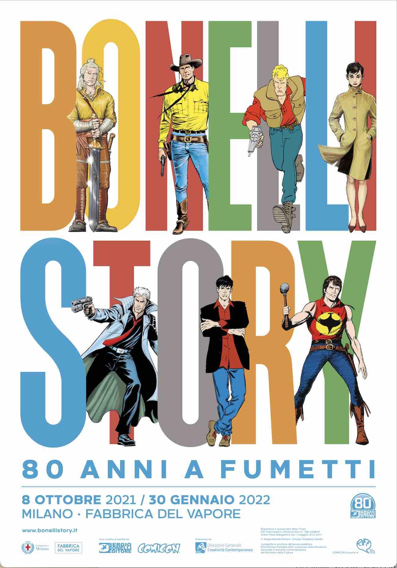 Mostra BONELLI STORY. 80 ANNI A FUMETTI - Milano - Cose di Casa