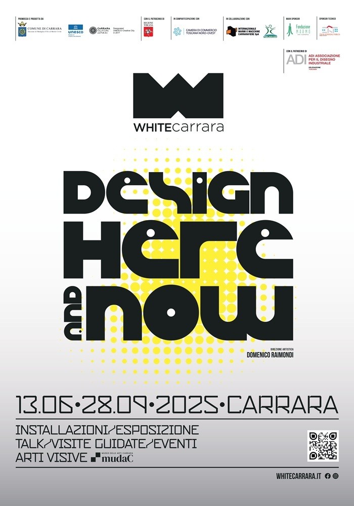 Mostra WHITE CARRARA 2025. Design Here and Now - Carrara - Cose di Casa